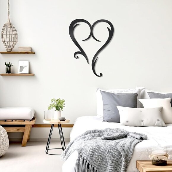 Art | New Infinity Heart Metal Wall Decor Love Sign Metal Art Heart ...